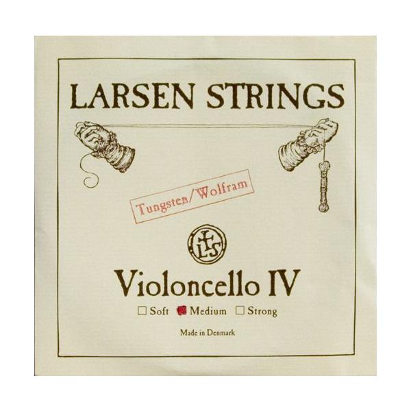 デンマーク製。チェリストの間で人気の高い弦。スチール／タングステン巻。