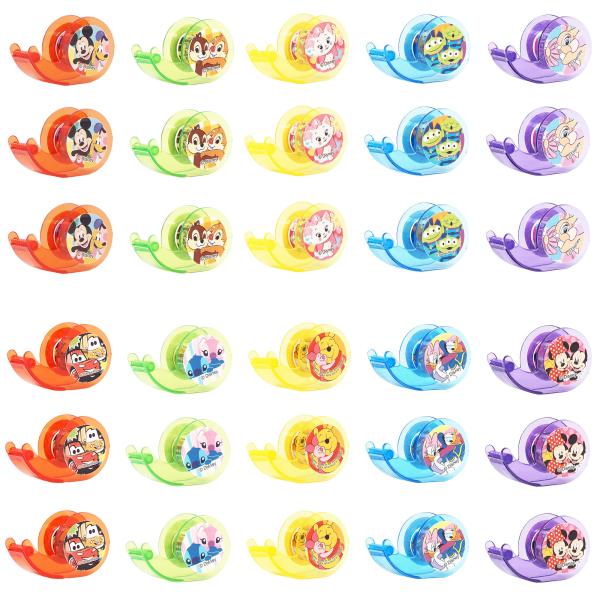 三洋堂  ディズニー顔柄 ミニミニテープ 全１０種類×各３個 合計３０個セットをお届けします。 ( 子供会 イベント お祭り 向け 小容量 )かわいい ディズニーキャラクター がデザインされた可愛い ミニサイズの デコレーション テープです...