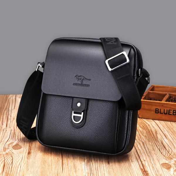 大容量ショルダーバッグ高品質、高級感があり、品質、素材の良さを感じるバッグですフロントポケットは厚さもあり、フタはマグネットタイプシンプルデザインブラックビジネス、カジュアルなシーンで大活躍男女兼用で使用可能分厚く大容量でも軽くてコンパクト...