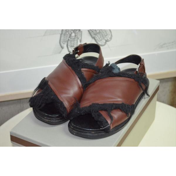 マルニ　MARNI　FUSSBETT　SANDAL　ボア　サンダル　シューズ　靴38 C9621