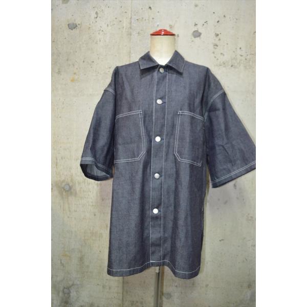 カオス　Chaos?WHY?NOT?NOW　デニム　半袖　シャツ　CH206324ER-00 D9107