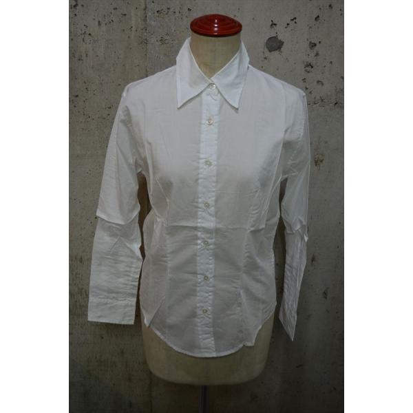 ポールハーデン シューメーカーズ　Paul Harnden　Shoemakers　ウォッシュ　長袖　シャツ　S　womens　shirt E0297