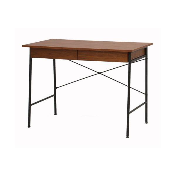 デスク パソコンデスク 北欧 おしゃれ 人気 ハイタイプ スリム■anthem アンセム   ANT-2459BR■商品サイズ 本体：幅100×奥行45×高さ72cm  ■材質 天然木化粧繊維板アメリカンウォールナット突板・スチールラッカー...