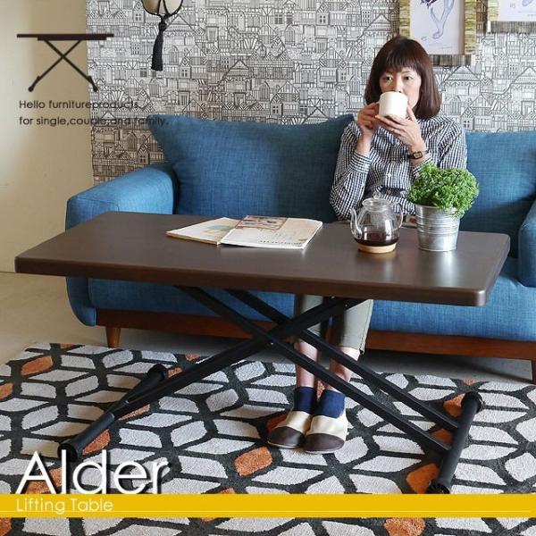 アルダーリフティングテーブル（BR）■サイズ：幅120×奥60×高さ23〜72cm■材質天板:アルダー天然木・ウレタン塗装(エコ塗装)昇降脚:スチール製・粉体塗装/移動車輪付■商品詳細組立品:約15分、脚は完成品。天板とその脚を連結するだけ...