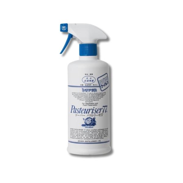 除菌剤 ドーバー パストリーゼ77 500ml スプレーヘッド付き原産国 日本アルコール度数 77%内容量 500ml※軽減税率対象商品アルコール77％の非常に高い除菌力と、酒造会社ならではの醸造用アルコール・純水使用による安全性を誇る、安...