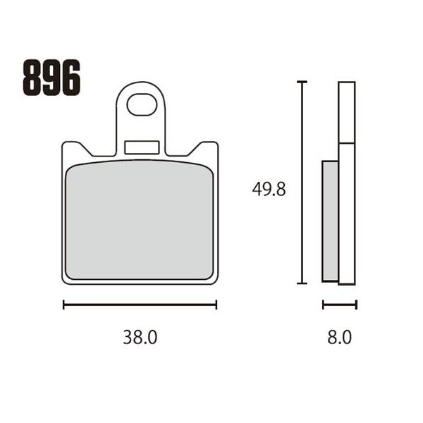 メーカー品番：896MAXJANコード：4935531315964■ハイミューアロイ粒子を均一にブレンド■高精度で成型・焼結（シンタード）された摩擦材が、強力ながら扱いやすい制動力を実現■全天候での安定した性能■ノーマルシンタード材と比べ、...