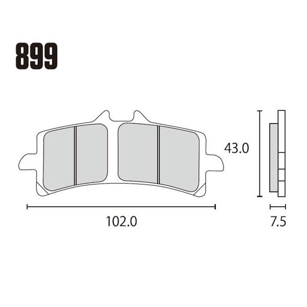 メーカー品番：899MAXJANコード：4935531315995■ハイミューアロイ粒子を均一にブレンド■高精度で成型・焼結（シンタード）された摩擦材が、強力ながら扱いやすい制動力を実現■全天候での安定した性能■ノーマルシンタード材と比べ、...