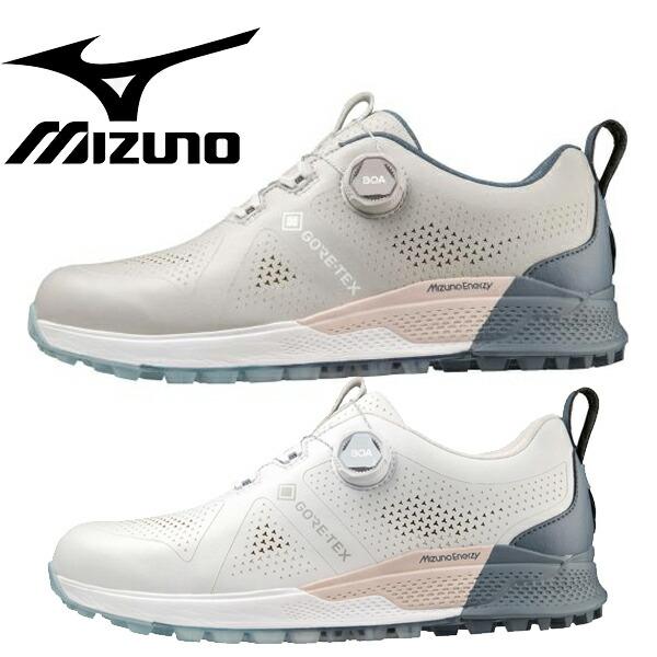 ジェネム WG GTX ボア(ゴルフ／ゴアテックス／防水)[メンズ]進化したGENEMのスパイクレスシューズ。GENEMを愛するすべての人へ。■ミズノエナジーインソール（取り外し可）■製法：セメント式■アッパーの特徴：リサイクル人工皮革、B...