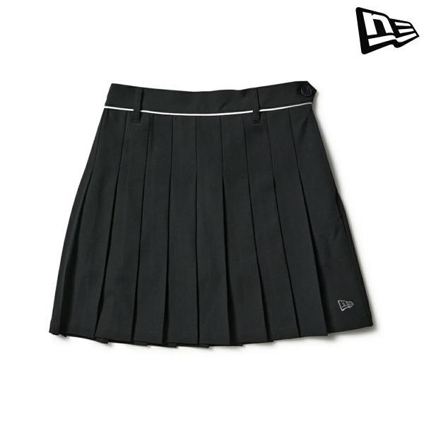 ボリュームを抑えたシルエットにこだわった、上品なプリーツスカート。ストレッチ性のあるポリエステル混素材を使用し、動きやすさと快適な着用感を両立。ウエスト後部はギャザー仕様で、さまざまな体型にフィット。右後ろにボールポーチなどを装着できるDリ...