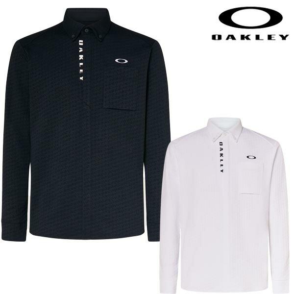 ジャガード編みで小柄を表現した吸汗速乾素材を採用した長袖シャツ。ランダムな幾何学模様の柄を配置した特徴ある素材は、程良い肉感で秋のゴルフシーンで活躍。シンプルな見た目のシャツで前立て部分はダミー前立てにすることで嵩張りを軽減し、ラウンドした...