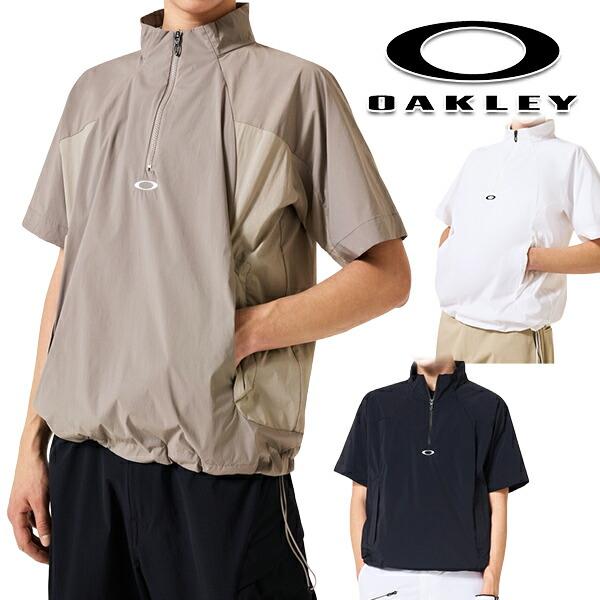 Oakley S/S Pullover Jacketfoa408761＜素材＞ナイロン92%、ポリウレタン8%＜機能＞FOA408761-881撥水コーティングを施した軽量素材 - 春に活躍するショートスリーブデザイン - ハーフジップ仕様...