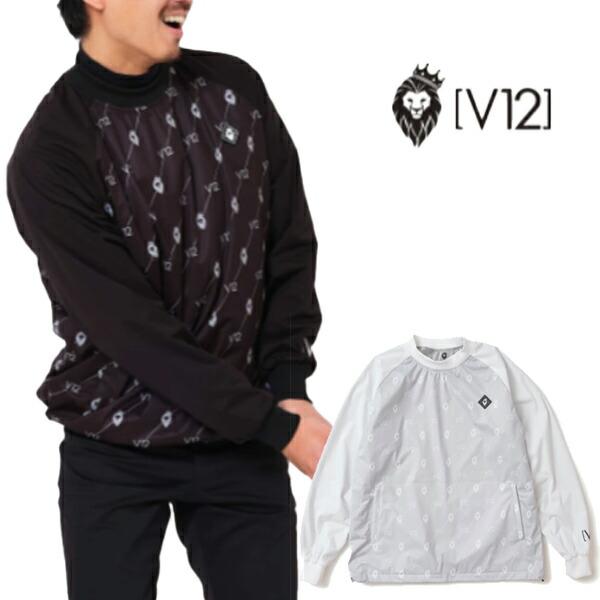 規則的にV12のロゴが配列されたスニードジャック。全面に柄の入った身頃とソリッドな切り替えのコントラストが特徴的。総柄ほど派手になりすぎずコーディネートの主役にもってこいの一枚。軽量かつ防風仕様なので、寒い日のゴルフでも快適にプレー可能。素...