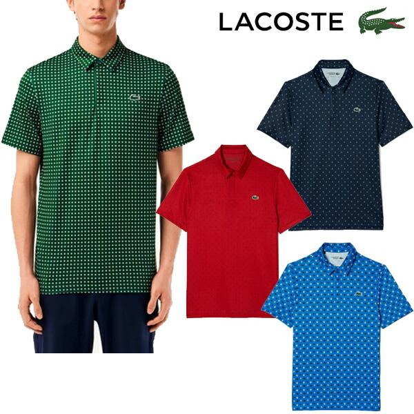 24SSラコステ 2024年春夏モデル メンズ ミニマム 総柄プリント ゴルフ