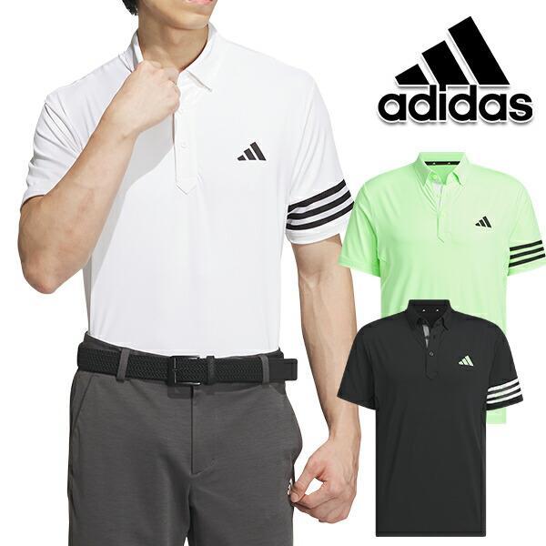 3ストライプス メッシュベントポロikk68＜素材＞ポリエステル 88% ポリウレタン 12%＜機能＞吸汗速乾 ストレッチ＜コメント＞ファブリックコンビネーションのボタンダウンシャツ。脇や袖下部分にメッシュ素材を使うことにより通気性を高め、...