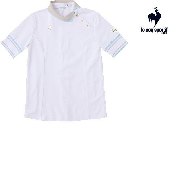 斜めに配置した前立てに、金属ボタンがポイントの５分丈袖ポロシャツ。切替脇に配置した極細のパイピングによって、スポーティーさの中に上品さプラス。ストレッチとゴルフの動きに適したルコック独自パターンのストレッチフォーサーパターンを採用。【修正】...