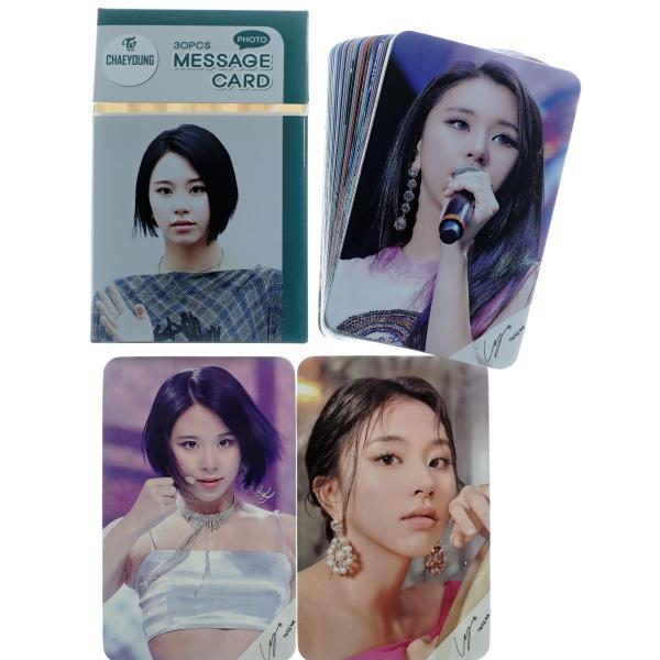 TWICE トゥワイス チェヨン CHAEYOUNG グッズ フォトメッセージカード （ブックマーク、タグ) 30枚セット K-POPTWICE チェヨン グッズ トレカ ライブ dvd cd アルバム パーカー tシャツ クッション マグ...
