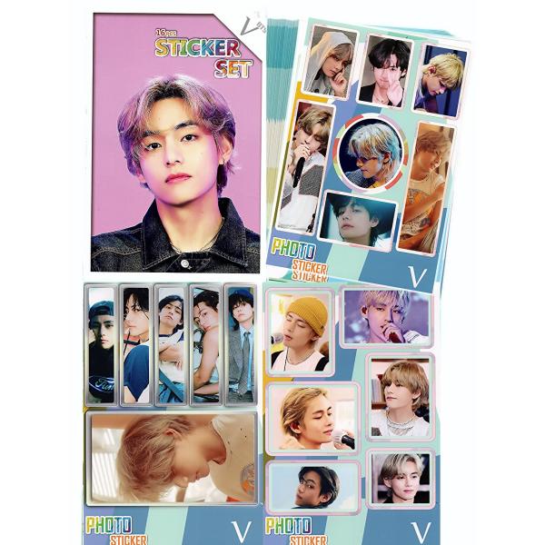 防弾少年団 BTS バンタン V テテ グッズ ステッカーセット 87枚入 フォトステッカー/ シールセット + カバーケース付bts V テテ 最新 画像 グッズ クッション マグカップ カレンダー 写真集 ポスター 福袋   単語カード...
