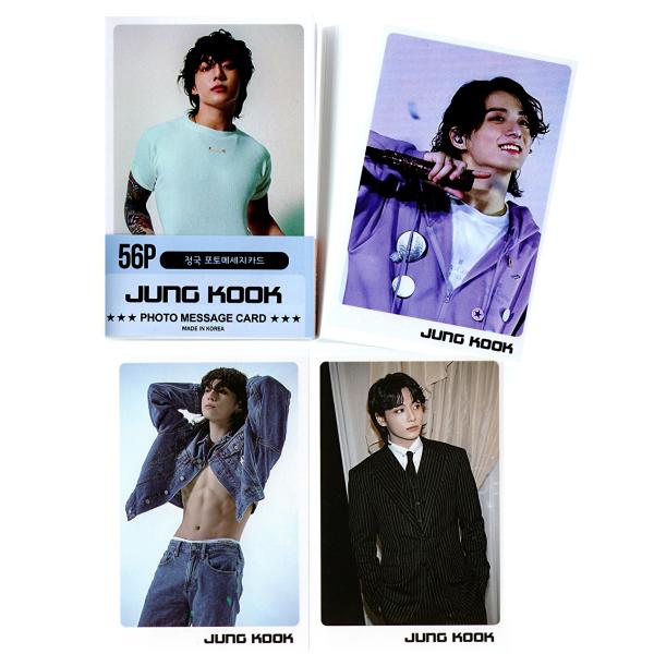 防弾少年団 バンタン BTS ジョングク グッズ フォトメッセージカード 56枚 トレカ カード ミニ ポストカード K-POP グッズBTS ジョングク K-POP グッズ グッズ トレカ ライブ dvd cd アルバム パーカー tシャ...