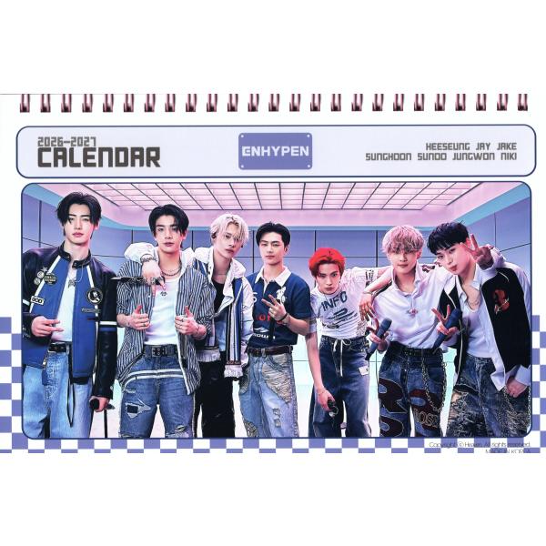 ENHYPEN エンハイフン グッズ 卓上 カレンダー (写真集) 2026~2027年 (2年分) + ステッカーセットenhypen エンハイフン グッズ ペンライト トレカ ツインウエハース memories step2 ライブ dv...