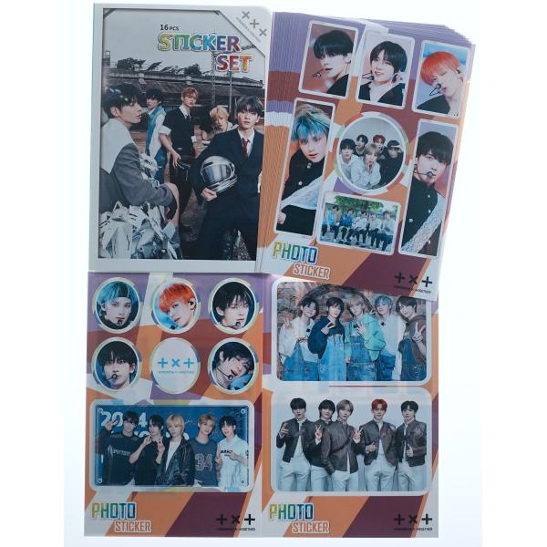 TXT TOMORROW X TOGETHER トゥモローバイトゥゲザー グッズ ステッカーセット 87枚入 フォトステッカー/シールセット + カバーケース付 TXT TOMORROW X TOGETHER トゥモローバイトゥゲザー グッ...
