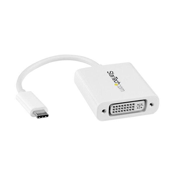 【商品名】 StarTech.com USB TypeC-DVI 変換ディスプレイアダプタ 1920×1200対応 ホワイト CDP2DVIW1個