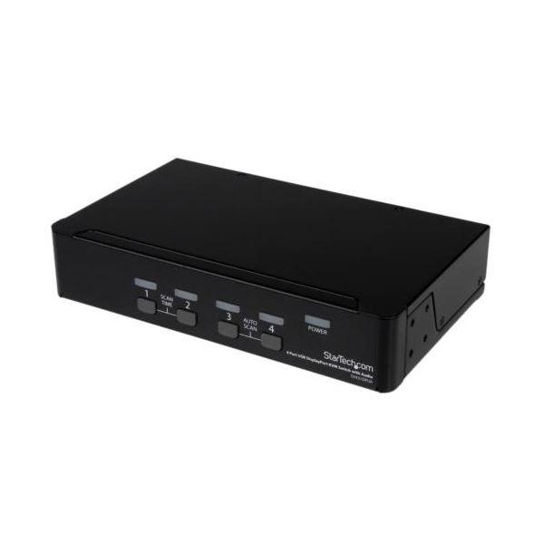 【商品名】 StarTech.com 4ポートDisplayPort KVMスイッチ ブラック SV431DPUA 1台