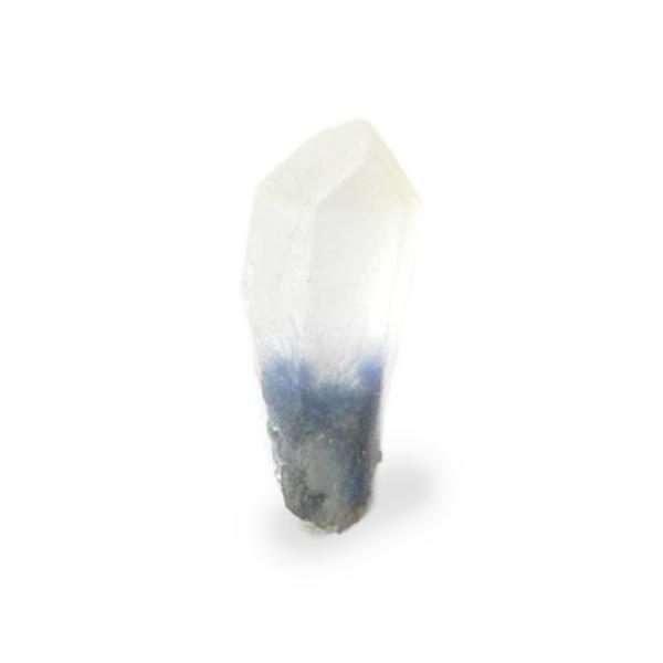 ◆重さ：0.5g◆大きさ：14x4x6mm◇産地：Vaca Morta Bahia Brazil水晶のポイントの中に、ブルーのデュモルティエライトが入った美しい天然の結晶です。デュモルティエライトは、深い青や藍色が特徴的な鉱物で、その美しさ...