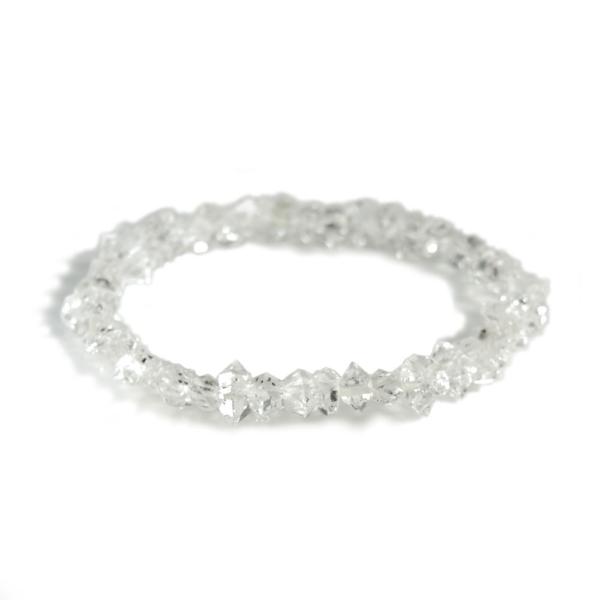 ◆重さ：約 12.8 g◆内径サイズ：約 18 cm◇産地：S,Pakistanキラキラ華やかに輝いて、腕につけると本当に綺麗で存在感あります。夏の装いにピッタリです。※商品は1点ものです。写真の商品をお届けします。ハーキマーダイヤモンドは...