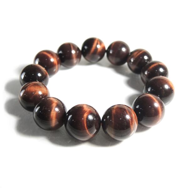 ◆重さ：104 g◆内径サイズ：17.5 cm◆石の大きさ：約 18mm径◆玉数：13◇南アフリカ共和国※現品撮影です。写真の商品をお届けします。力強い輝きを放つタイガーアイは、古代から“神の眼”とも称され、洞察力や守護の象徴とされてきまし...