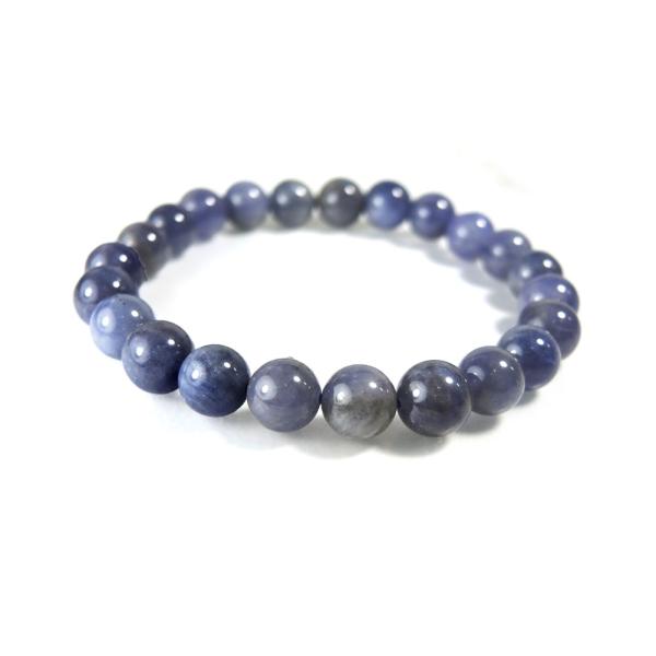 ◆タンザナイトの珠の大きさ：約 8 mm◆重さ：約 21ｇ ◆内径：約 16 cm◇産地：タンザニア※商品は1点物です。写真の商品をお届けします。タンザナイトは、1967年にタンザニアで発見された希少な宝石で、見る角度によって青や紫に輝く幻...