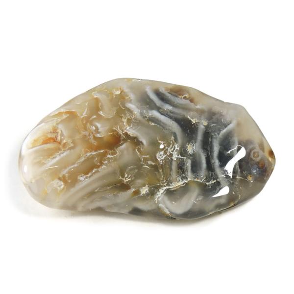 ◆大きさ：約 74ｘ44ｘ14 mm◆重さ：59 g◇産地：ブラジル強い光に翳すと水の動きが見えます。※現品撮影です。写真の商品をお届けします。強運や財運を招くといわれる縞瑪瑙（しまめのう）の中に古代の水を含んだ、 大変貴重なレアストーンで...