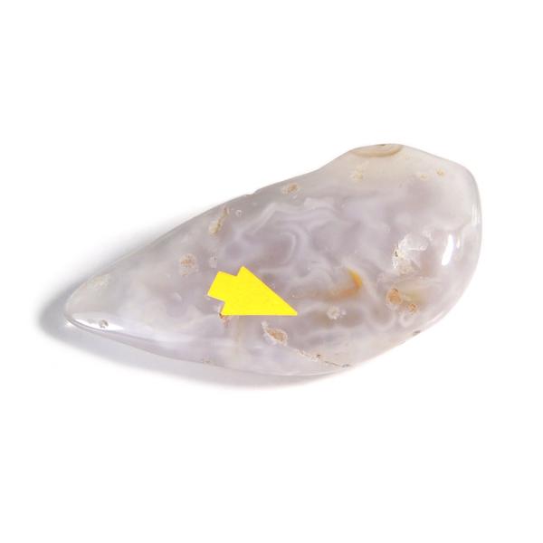 ◆大きさ：約 63ｘ31ｘ17 mm◆重さ：39 g◇産地：Soledade,Rio Grande Do Sul,Brazil耳元で振ると水音が聞こえます。※現品撮影です。写真の商品をお届けします。強運や財運を招くといわれる縞瑪瑙（しまめの...