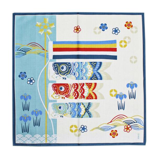 ●サイズ:50×50cm●素材:綿100％●生地：厚め 硬い●ラッピング：和風or洋風●配送：4個までメール便配送　　　　上記以上は宅配便配送てぬぐい販売をメインとする濱文様の伝統的なてぬぐい染めの捺染を利用した風呂敷です。太さが均一でない...