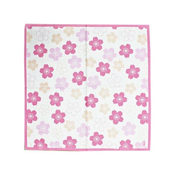 ●サイズ:50×50cm●素材:綿100％●生地：厚め 硬い●ラッピング：和風or洋風●配送：4個までメール便配送　　　　上記以上は宅配便配送てぬぐい販売をメインとする濱文様の伝統的なてぬぐい染めの捺染を利用した風呂敷です。太さが均一でない...