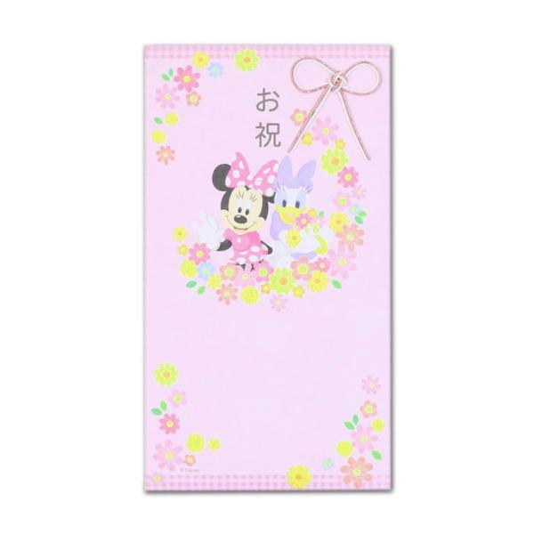 SIZE：W9.8×H18cm内容：本体×1、中封筒×1配送：6個までメール便配送ご注意：ラッピング、のし掛けNGミニーと仲間がお祝いしてくれているピンク地のデザイン。ディズニー好きさんやお子様におすすめな祝儀袋です。入学祝いやお誕生日祝い...
