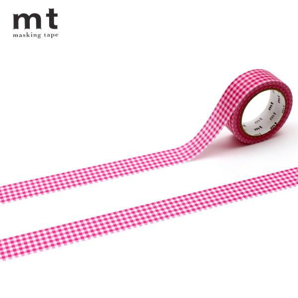 ベーシックで使いやすいギンガムチェック柄のマスキングテープ♪--------------------------------素材: 和紙サイズ：幅15mm×7m重さ：11g仕様：個包装----------------------------...