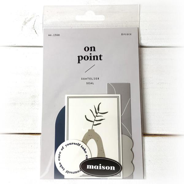 スワテリエのオンポイントステッカーは手帳やアルバム、ダイアリーのデコレーションツールです。8つの様々なアイコンをスクラップブックやジャーナルなどに使ってください。ステッカー表面に書き込みもできます。---------------------...