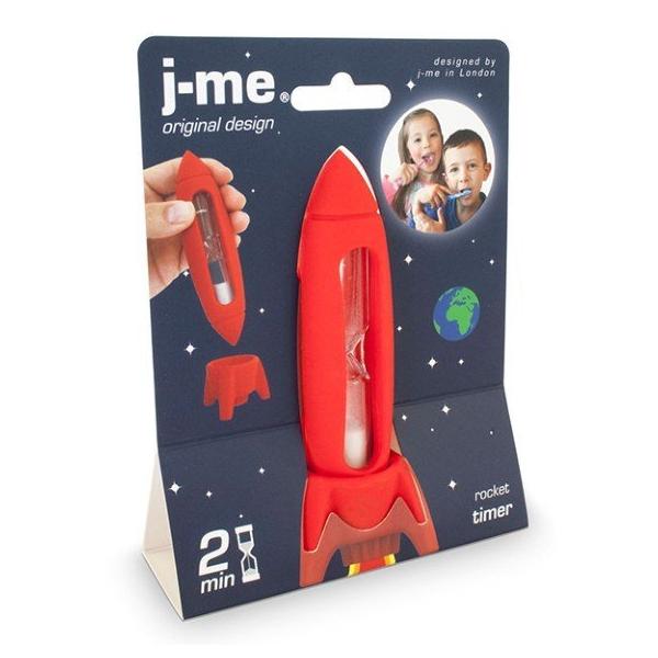サイズ 約4.5X4.5X13cm (W×D×H)素　材 シリコン・PVC原産国 中国コメント ロケットの形をした2分タイマー。お子様の歯磨き習慣をつけるのに最適な時間は約2分と言われています。お子様が歯磨きをしたといってもそれはもしかした...