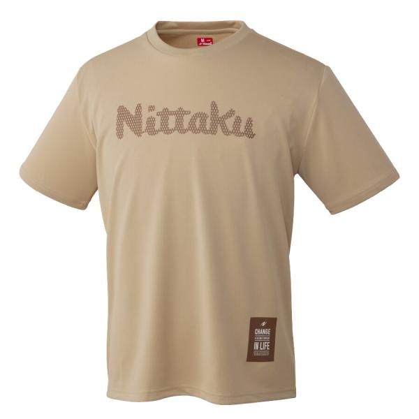 【発売日：2024年03月21日】変化を重ねてステップアップしよう！サラッと生地のTシャツ。前面にドット調のニッタクロゴ、左裾には「とどまることなく変化していこう」という想いを込めたメッセージをデザイン。伸縮性が高く、サラッとした生地なので...
