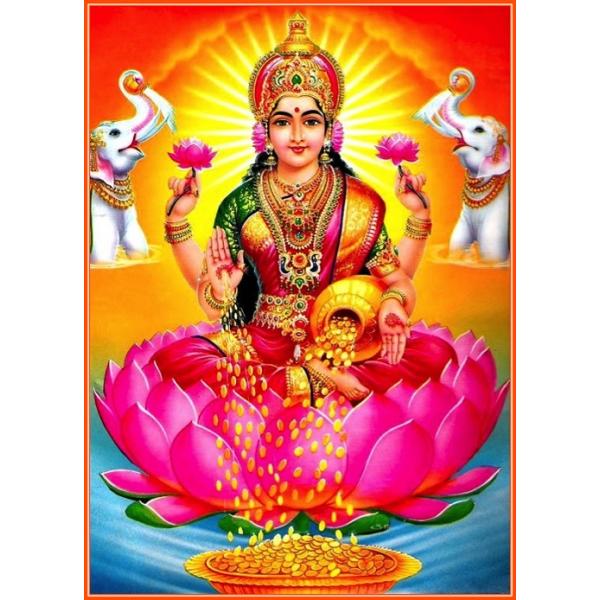 日本でも有名なインドの神様、ラクシュミー神の小さなカードです。名刺サイズの小さなカードですので、財布やバッグ、手帳等に入れ、お守りとしてお使い下さい。(一般的な名刺サイズとは若干寸法が異なります。)※汚れ防止の為、ビニール製のカードケースに...