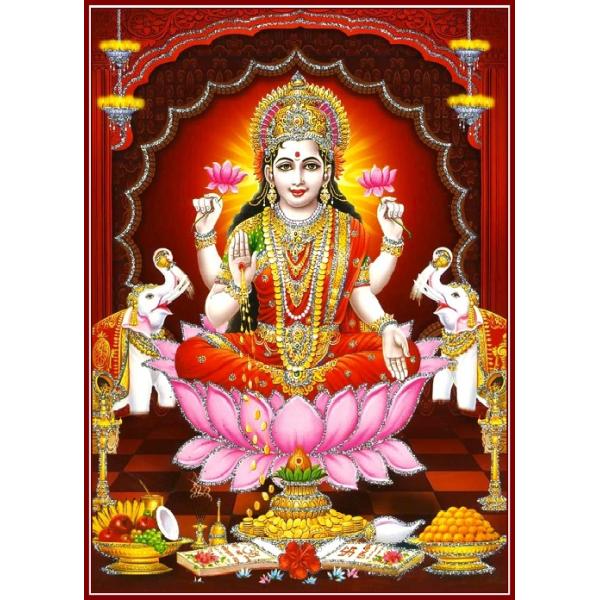 日本でも有名なインドの神様、ラクシュミー神の小さなカードです。名刺サイズの小さなカードですので、財布やバッグ、手帳等に入れ、お守りとしてお使い下さい。(一般的な名刺サイズとは若干寸法が異なります。)※汚れ防止の為、ビニール製のカードケースに...