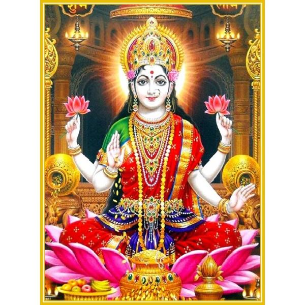 日本でも有名なインドの神様、ラクシュミー神の小さなカードです。名刺サイズの小さなカードですので、財布やバッグ、手帳等に入れ、お守りとしてお使い下さい。(一般的な名刺サイズとは若干寸法が異なります。)※汚れ防止の為、ビニール製のカードケースに...