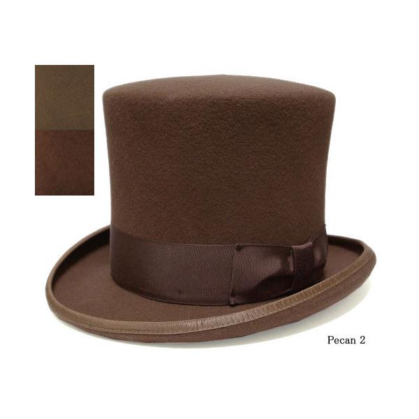 ◆New York Hat（ニューヨークハット）のユニークなデザインの「MAD HATTER」です。 New York Hat社のトップハットの中でも一番インパクトのあるシルクハットです。作りもとてもしっかりしていて型崩れの心配もほとんどあ...