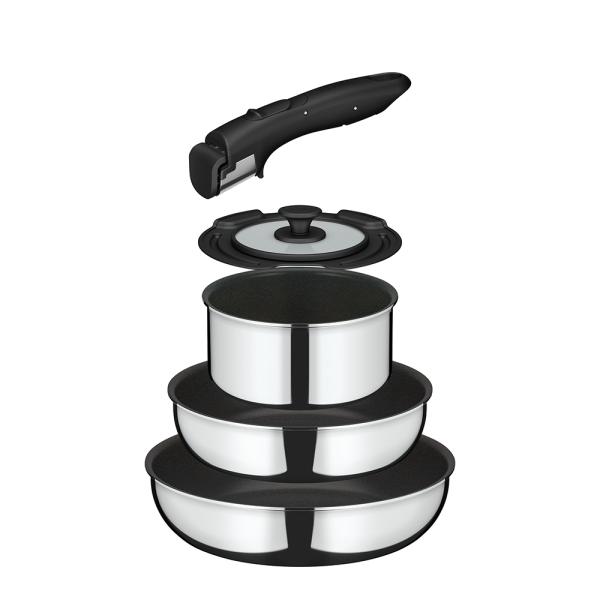 THERMOS サーモス 取っ手のとれるフライパン5点セット FA KSF-5A ステンレスS IH対応 ガス火対応 キサーモス 取っ手のとれるフライパン5点セット FA KSF-5A ステンレスS ●フライパンと鍋を含むベーシックな5点セ...