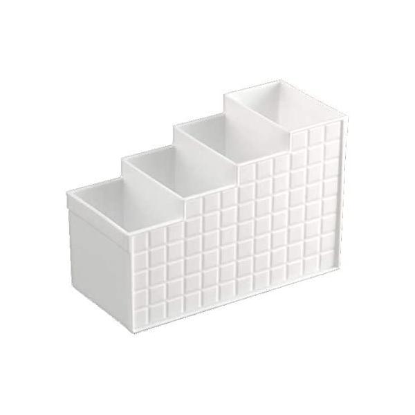 リモコンスタンド０１　ホワイト ＷＨ ●様々なサイズのリモコンをひとまとめに収納出来ます。●小物、文房具などの収納にもカラーホワイトJANコード4905596482567 サイズ（約）７.４×１６.５×高さ１０.８ｃｍ材質ポリプロピレン