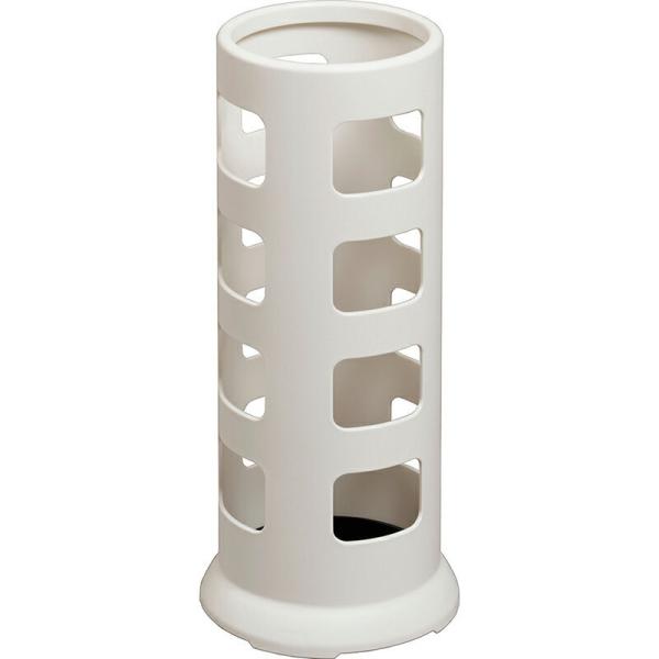 傘立て　丸型                        W●標準サイズの傘が8本入る●スリムでおしゃれなデザイン●床の上でも滑らない底面ゴム付き●床の上でも滑らないそこゴム付●安心の品質、日本製商品詳細色 ホワイトJANコード 4952...