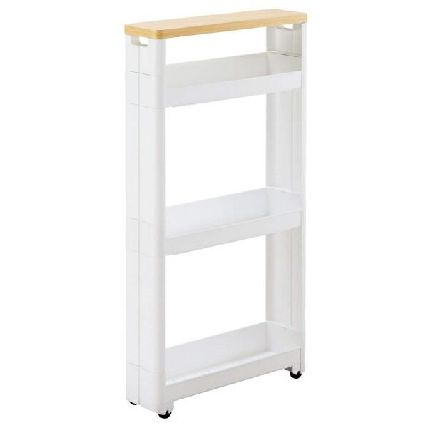 わずかな隙間を小物収納に！少しの隙間にも対応。寸法 約１２５×４５０×８５３ｍｍカラー ホワイト質量 約２０２５ｇ材質 ポリプロピレン、天板：木製製造国 日本メーカー品番 4962191013220※ご使用上の注意をよくお読み頂き、ご理解の...