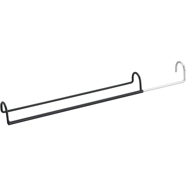 ダブル収納ハンガー 伸縮タイプ1台入り ●吊るすだけの簡単設置で、衣類の収納量アップ！●衣類を段違いに収納し、肩部分の厚みを減らして省スペースに収納する事ができます。●幅が45〜70cmに伸縮するので、収納場所に合わせて設置可能。●直径4c...