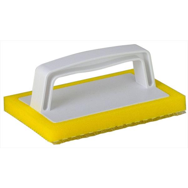 ●こびりついた水アカ●握りやすいグリップ付きお風呂床用ブラシスポＧ台紙●水はけのよい凹凸床用のブラシ●浴室などに使われている商品詳細JANコード 4970190477950サイズ 約幅10×7×16cm材質 スポンジ/ポリウレタン