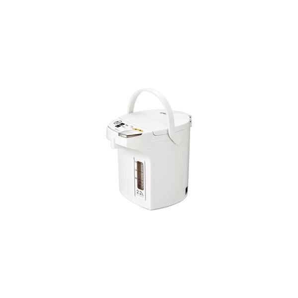 ピーコック 電動給湯ポット 2.2L ホワイト WMJ-22-W●大きな給湯ボタンは一目でわかりやすく、押しやすい。商品詳細消費電力700W実容量2.2L本体サイズ213×279×253mm本体質量約1.9kg1日あたりの消費電力量約1.0...